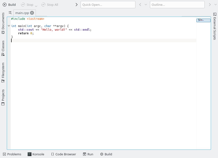 使用KDevelop在KDE neon、Windows上開發程式