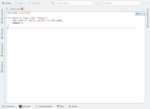 使用KDevelop在KDE neon、Windows上開發程式