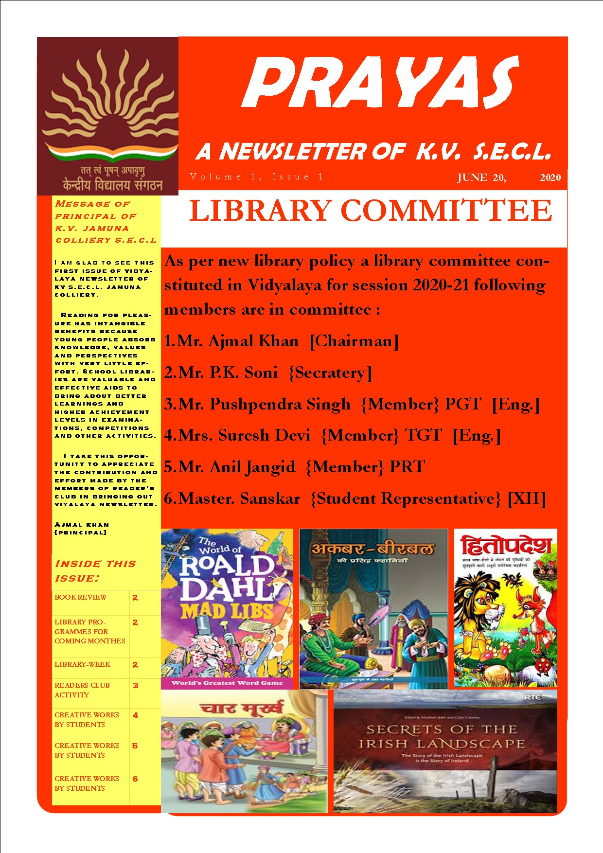 LIBRARY K.V. JAMUNA COLLIERY