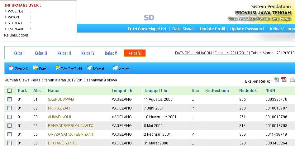 Bio Sistem Online - Panduan Pendataan Nilai Raport ~ PAGUYUBAN WIYATA ...