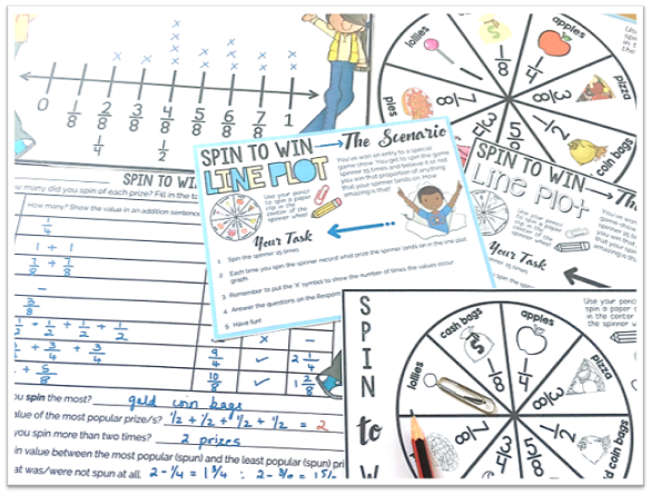 LINE PLOT FREEBIE GRAPHING WITH A DICE - Classroom Freebies