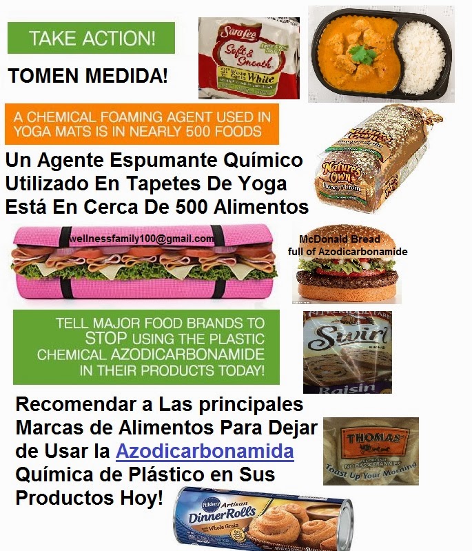 WellnessFamily: ALIMENTOS QUE CONTIENEN AZODICARBONAMIDA.