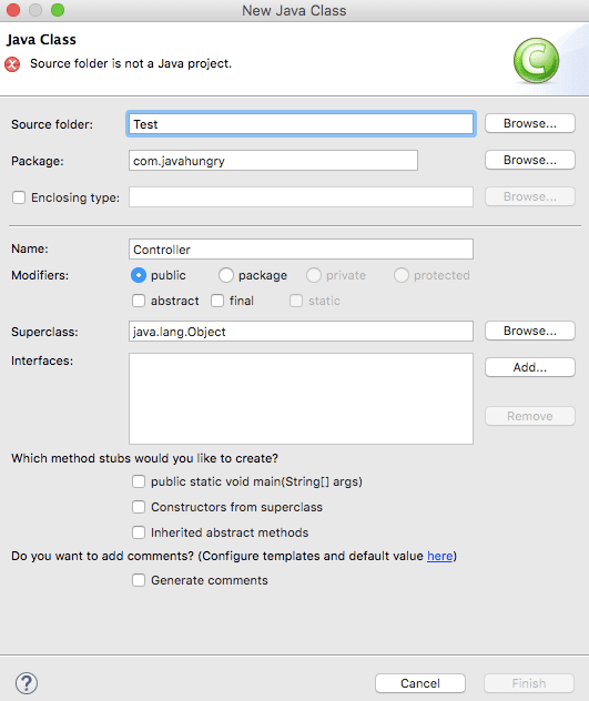 Solved Source Folder Is Not A Java Project Error In Eclipse Java Hungry