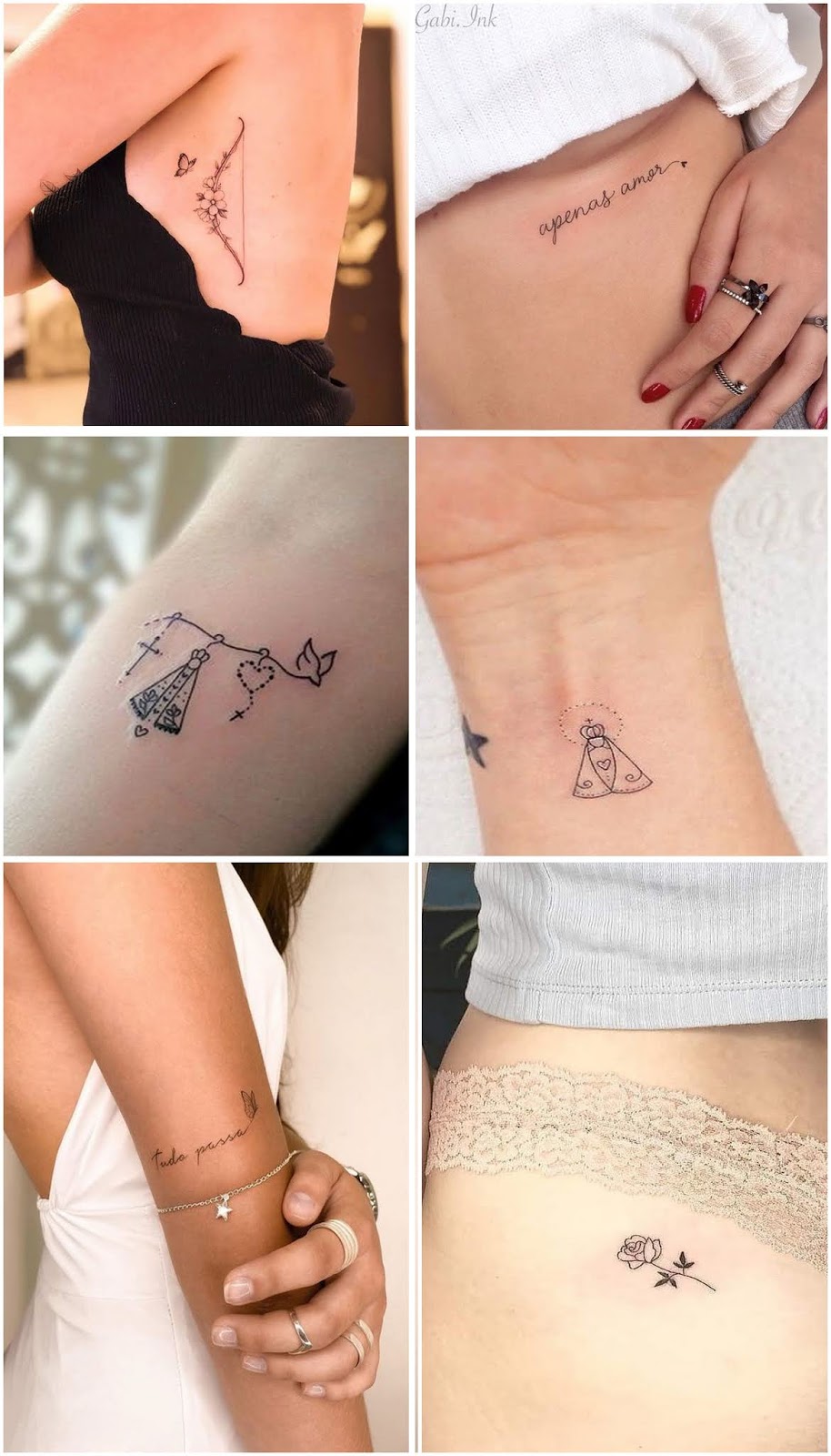 Sintético 100 Tatuagem Feminina Inspiração Bargloria