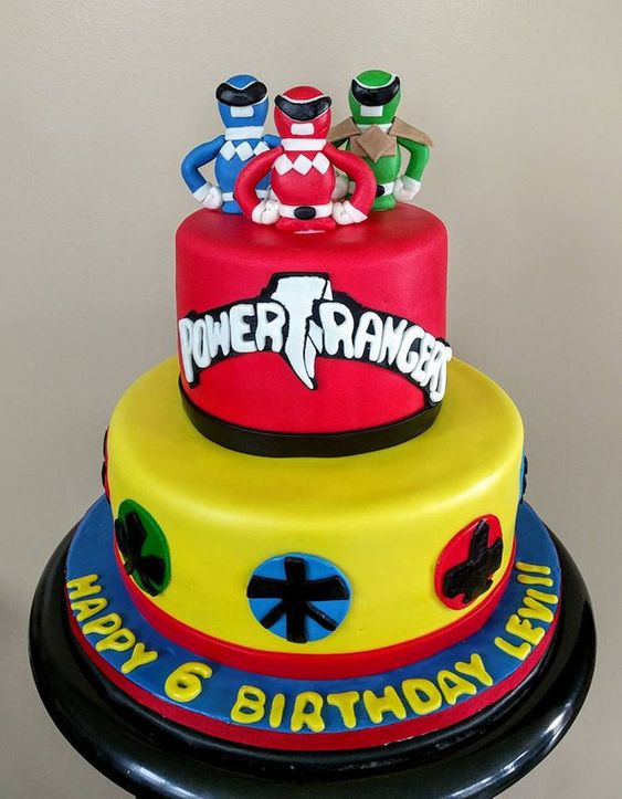 80 ideas para decorar fiesta de los Power Rangers