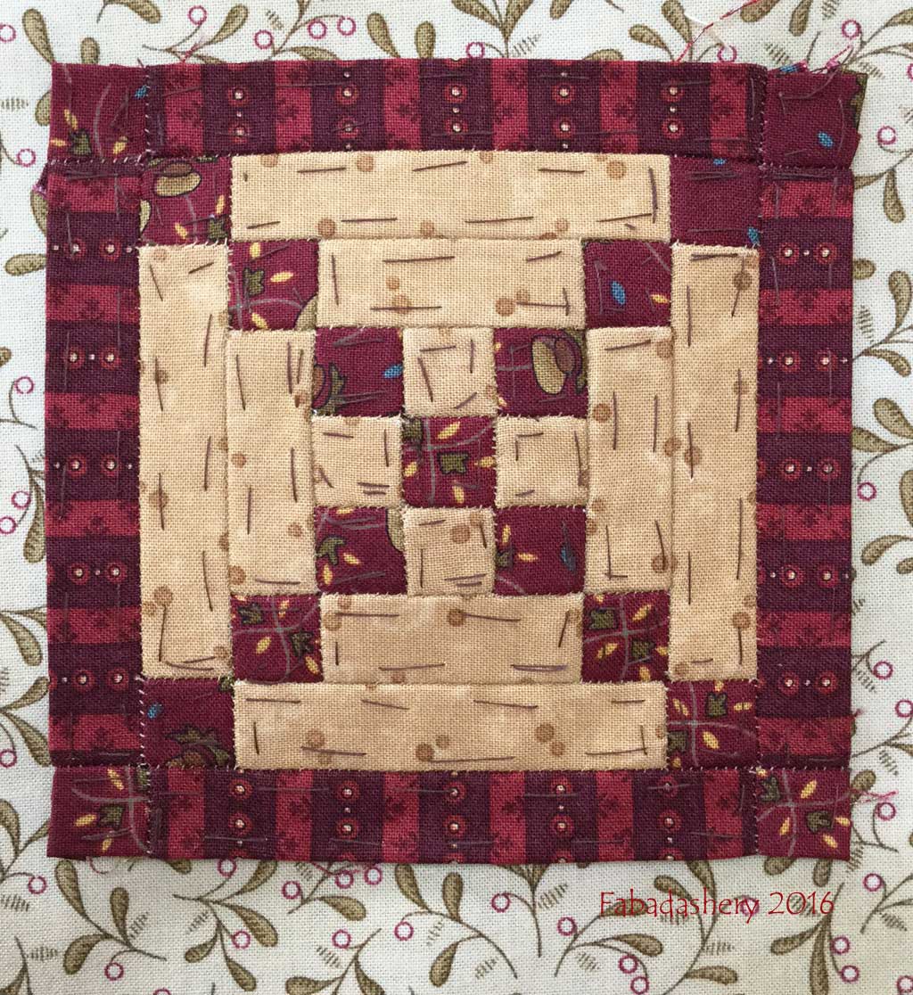 Fabadashery: Dear Jane Quilt - Block K3 Seven Sisters