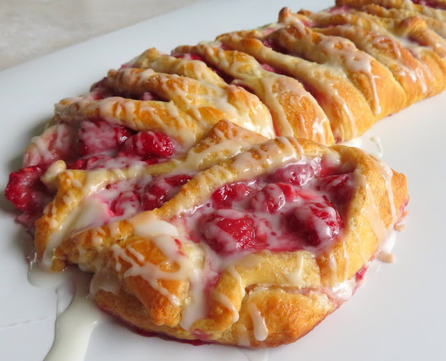 Raspberry Candy Cane Danish | The English Kitchen