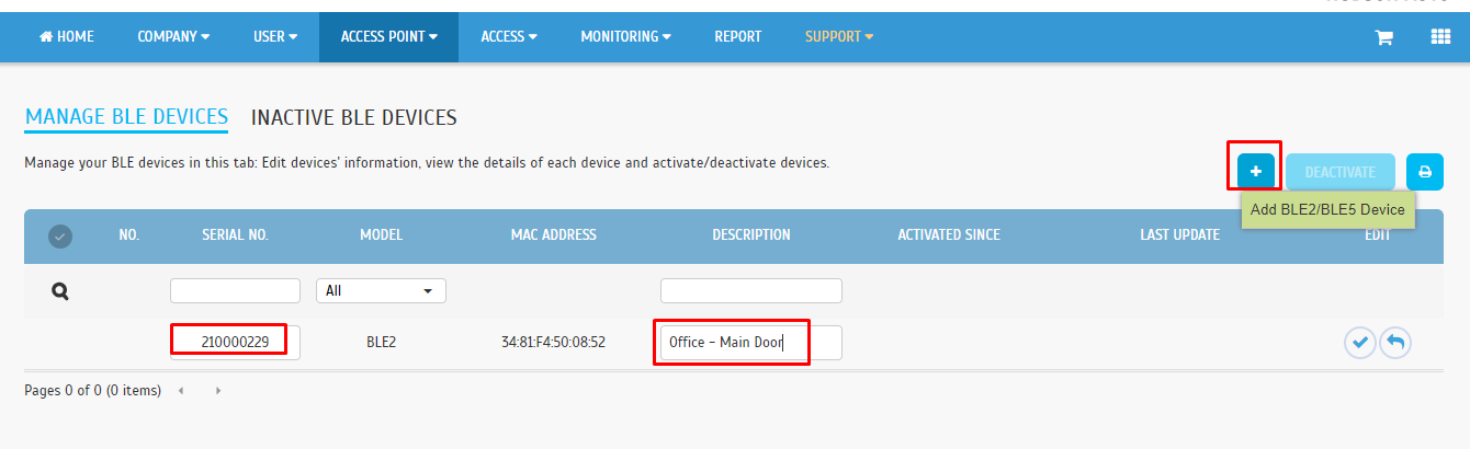 Adding BLE-2 as Access Point in TimeTec Access | FingerTec Technical Blog