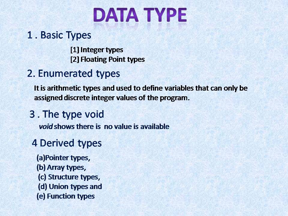 Objective C: Data Types Objective C: Data Types