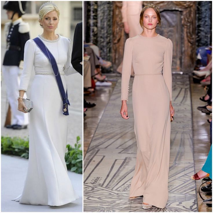 Princess Marie Chantal in Valentino