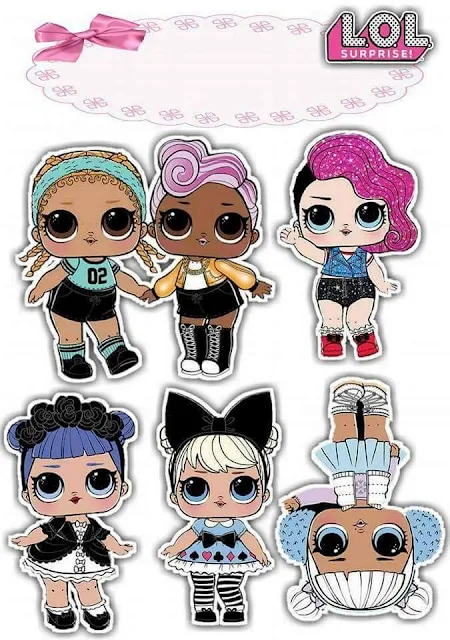 LOL Surprise Free Printable Cake Toppers. - Oh My Fiesta! in english