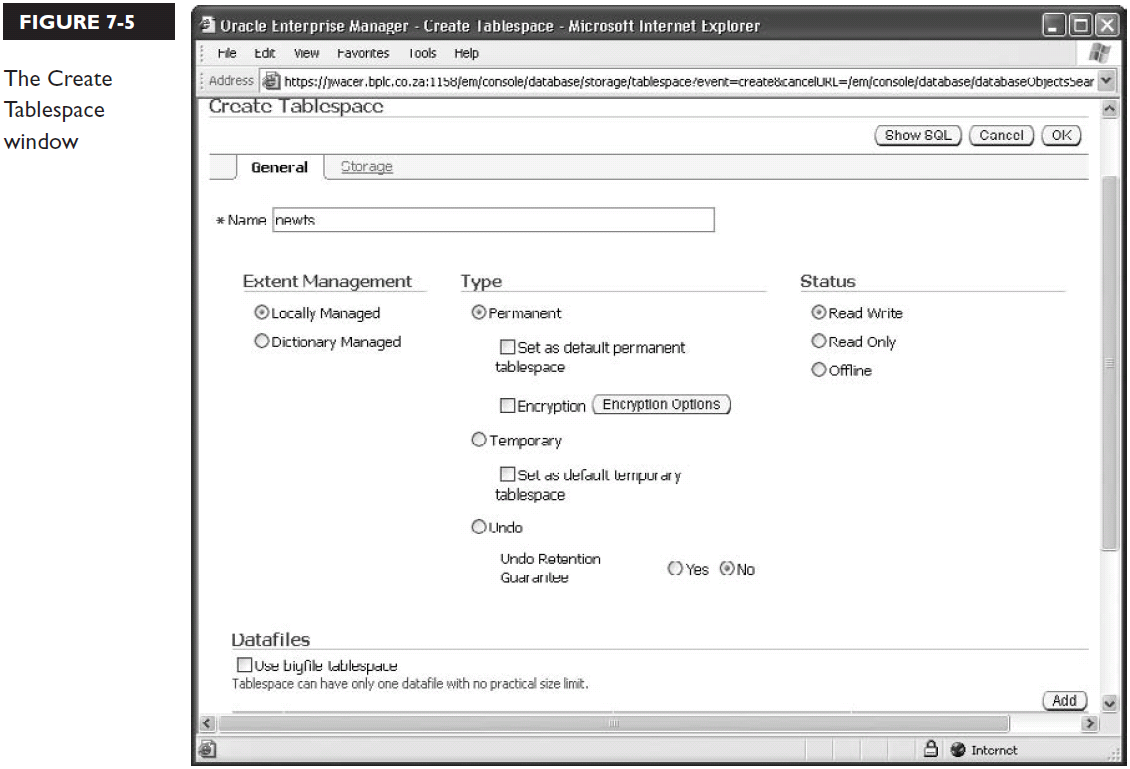 Oracle Certificación Blog 1Z-052: 7.2. CREAR Y ADMINISTRAR TABLESPACES