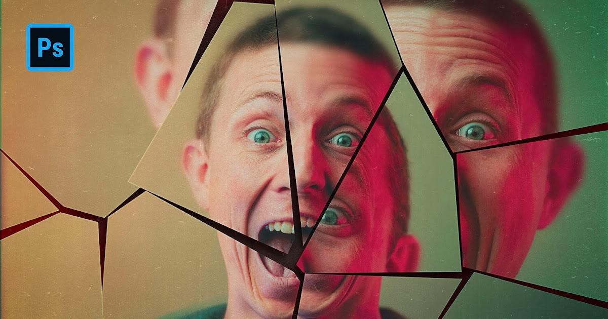 How to add broken glass effect to your picture in photoshop