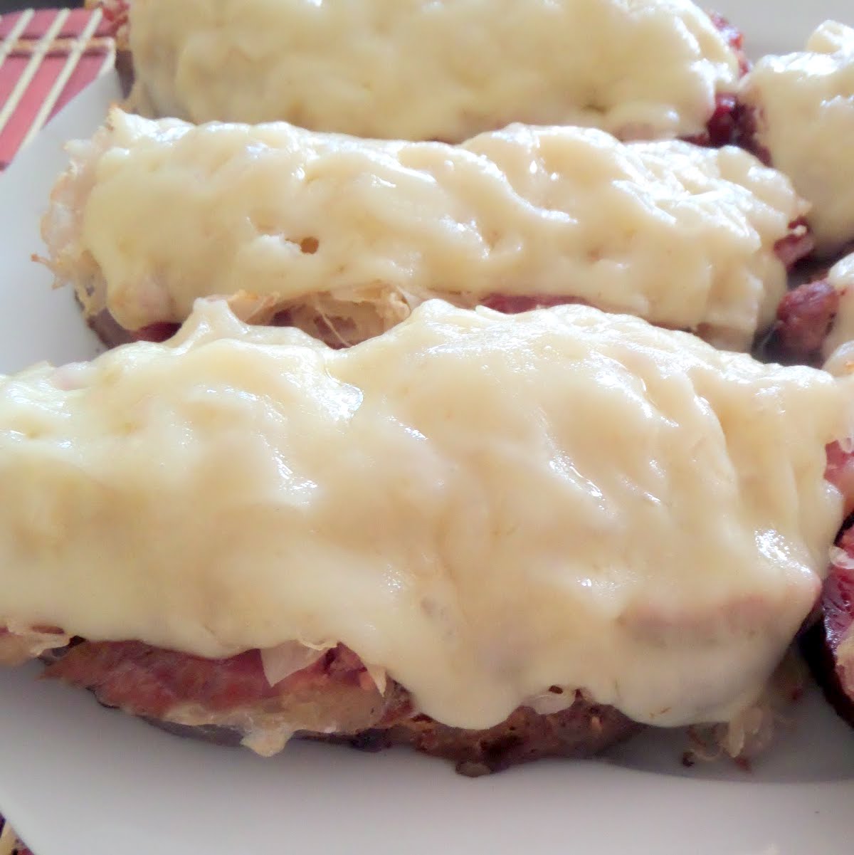 Open Faced Reuben Melts | Joybee, What's for Dinner?