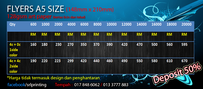 print cetak murah -SRL printing-: Harga