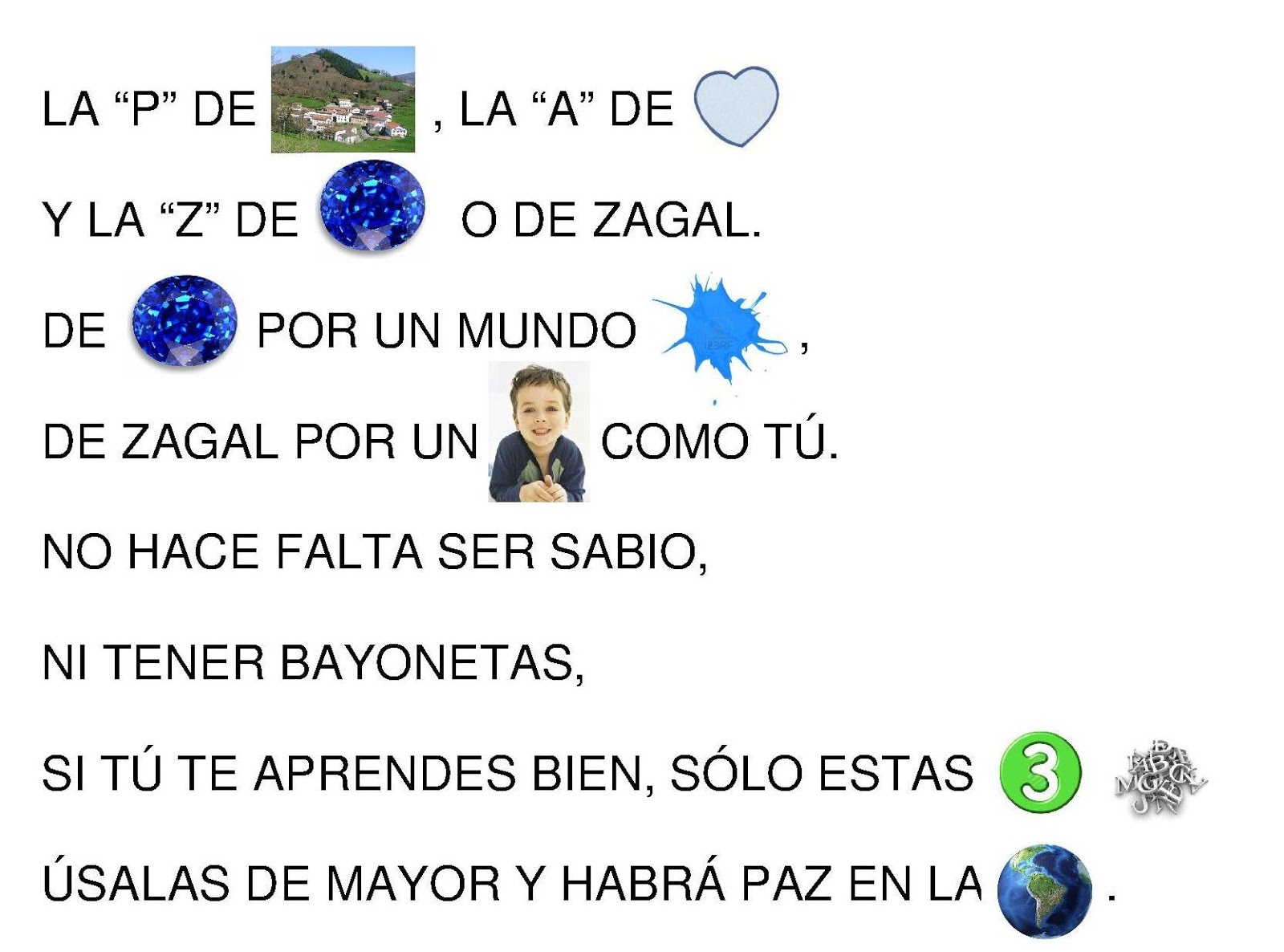 pequeños gigantes: SÓLO TRES LETRAS