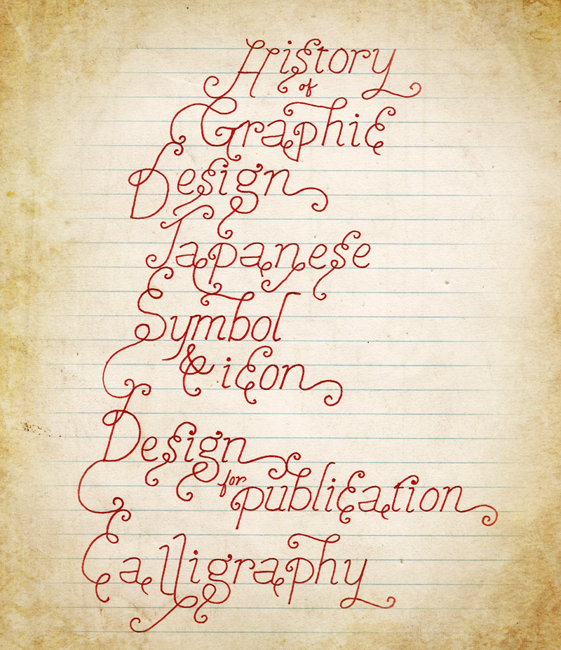 Calligraphy Alphabet