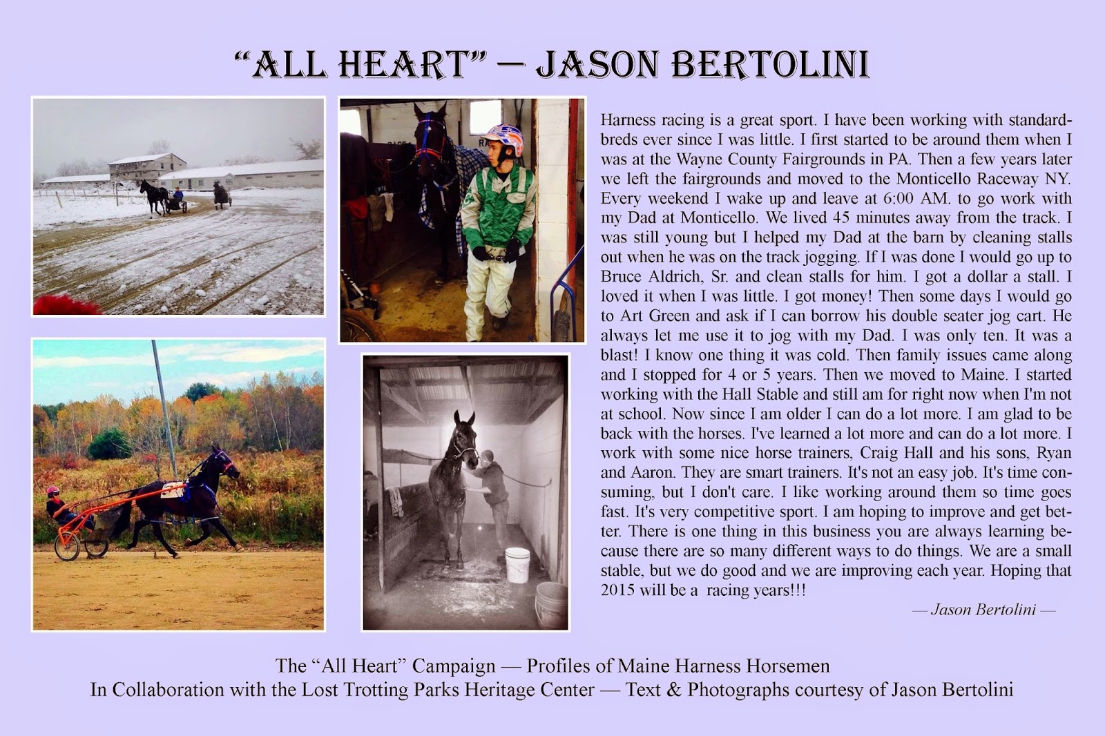 The Maine Horsemen's "All-Heart" Campaign -- Telling Our Stories ...