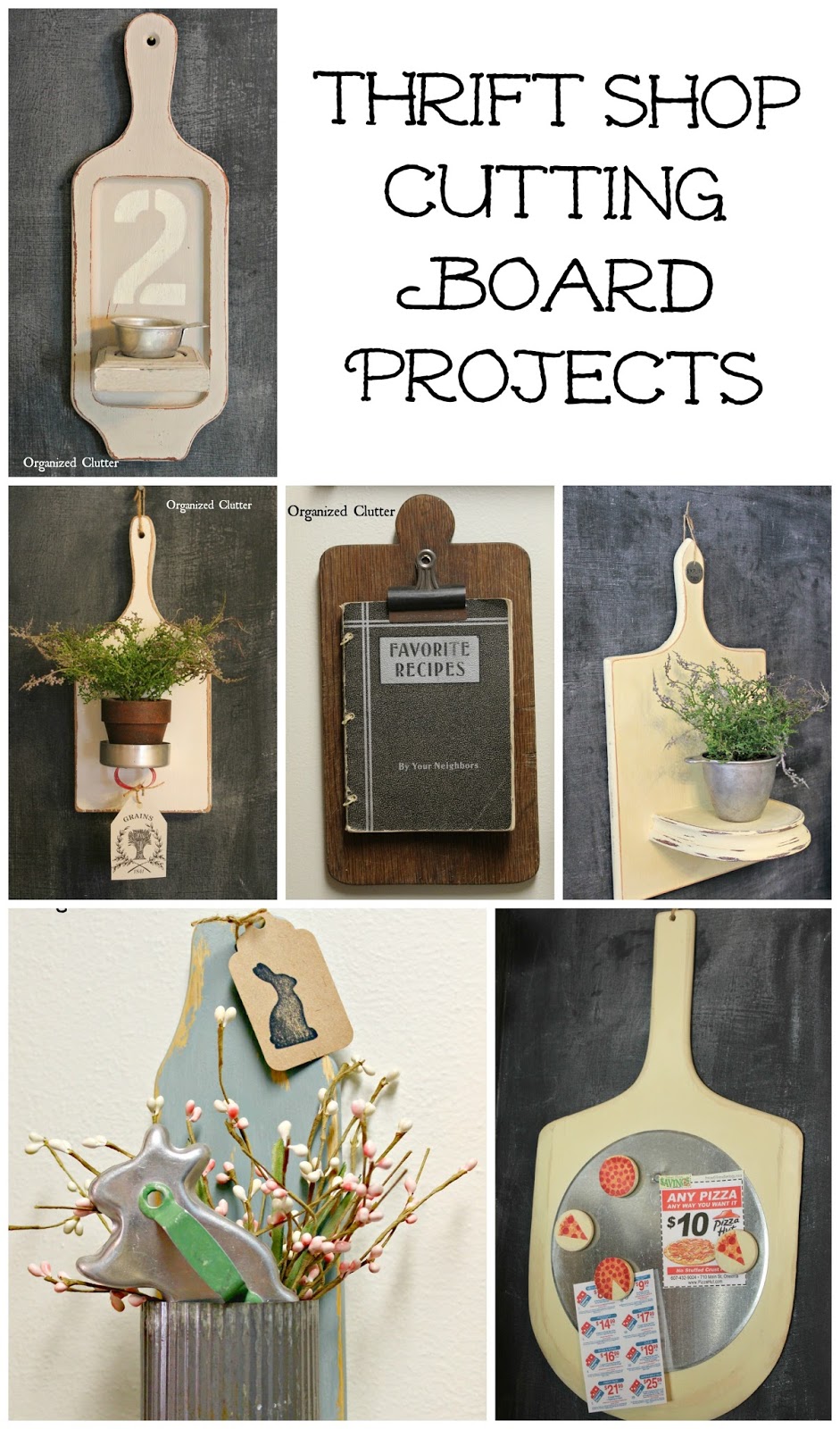 Re-purposed Garage Sale Pizza Peel & Other Re-Purposed Cutting Boards ...