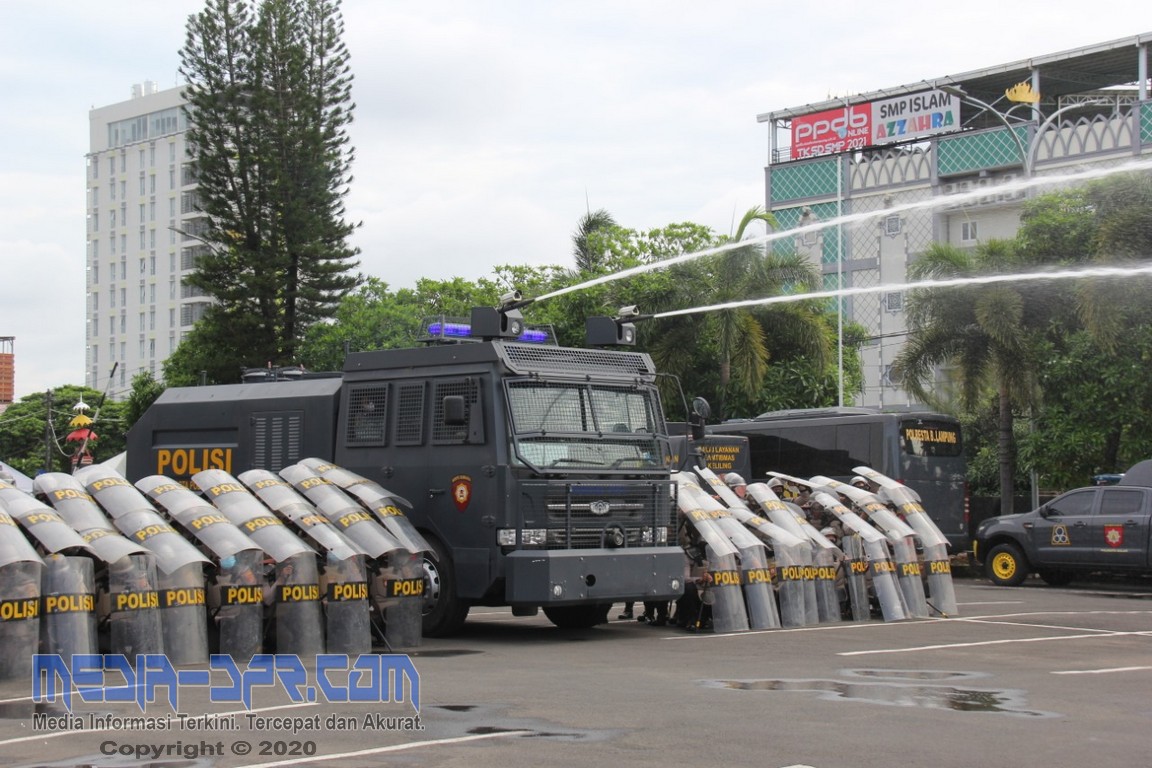 Hari Minggu Tetap Latihan Dalmas Satuan Sabhara Polresta Bandar Lampung