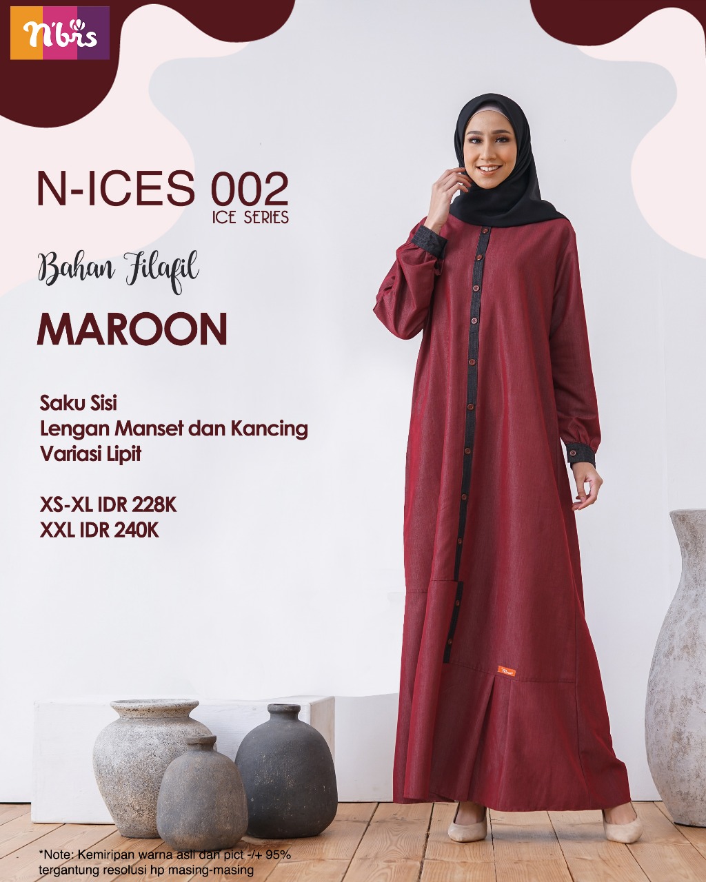 KOLEKSI GAMIS NIBRAS TERBARU N ICES 002