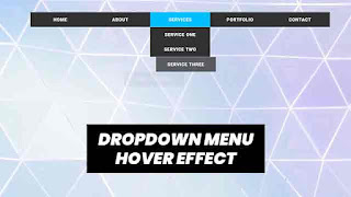 Creative CSS Dropdown Menu Hover Effect | CSS Animation Examples
