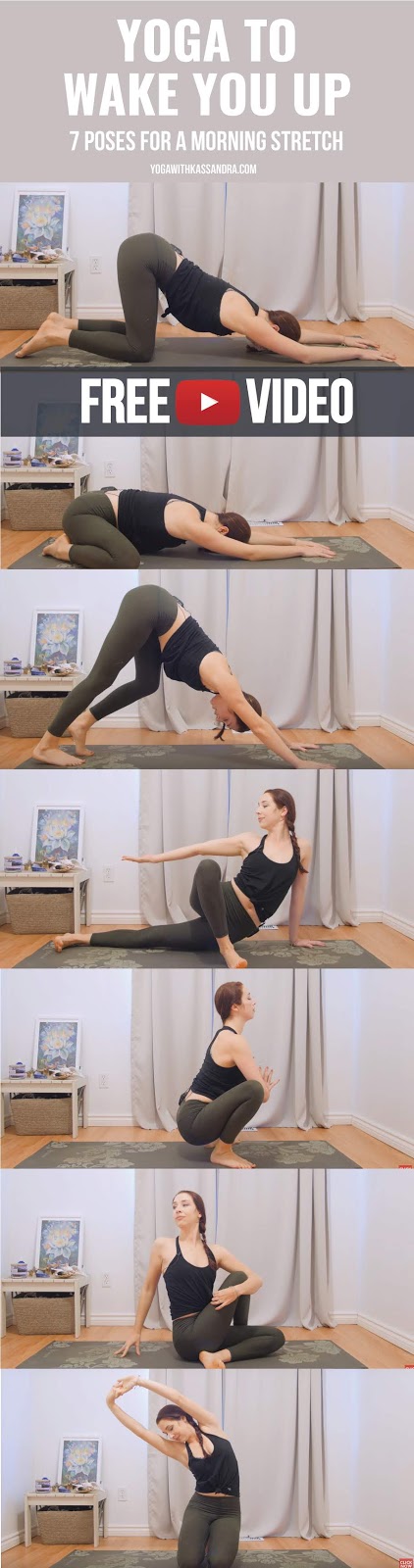 7 Yoga Poses to Wake Up - Yoga with Kassandra Blog