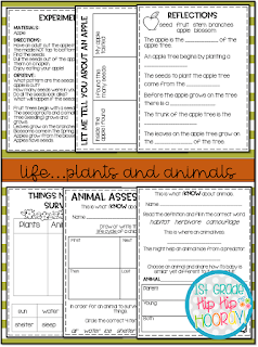 1st Grade Hip Hip Hooray!: NGSS... Life Science...Exploring Plants and ...