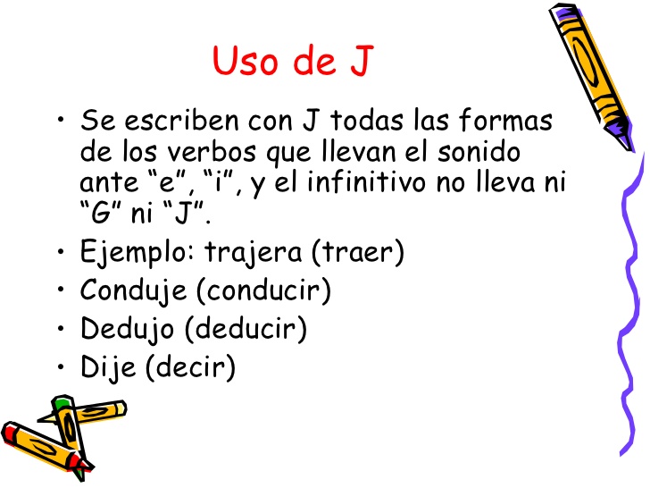 El blog de 4º: USO DE LA "J"