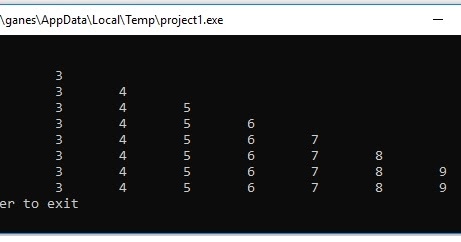ICT For All Classes : Pascal program print number pattern