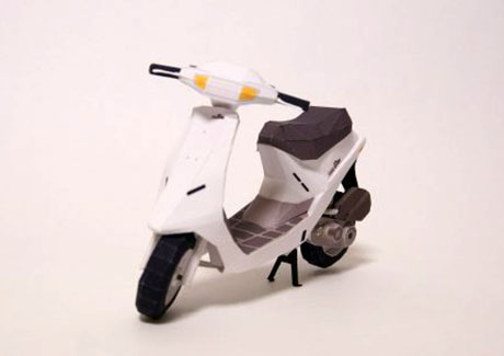 Honda Dio (AF-18) Paper Model | Paperized Crafts