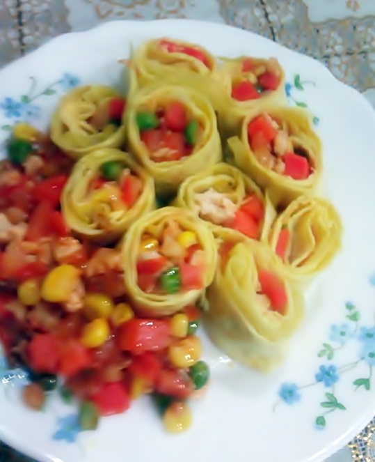 Resepi | Egg Roll With Mix Vegie (^_^)v ~ Hudalululoveyou
