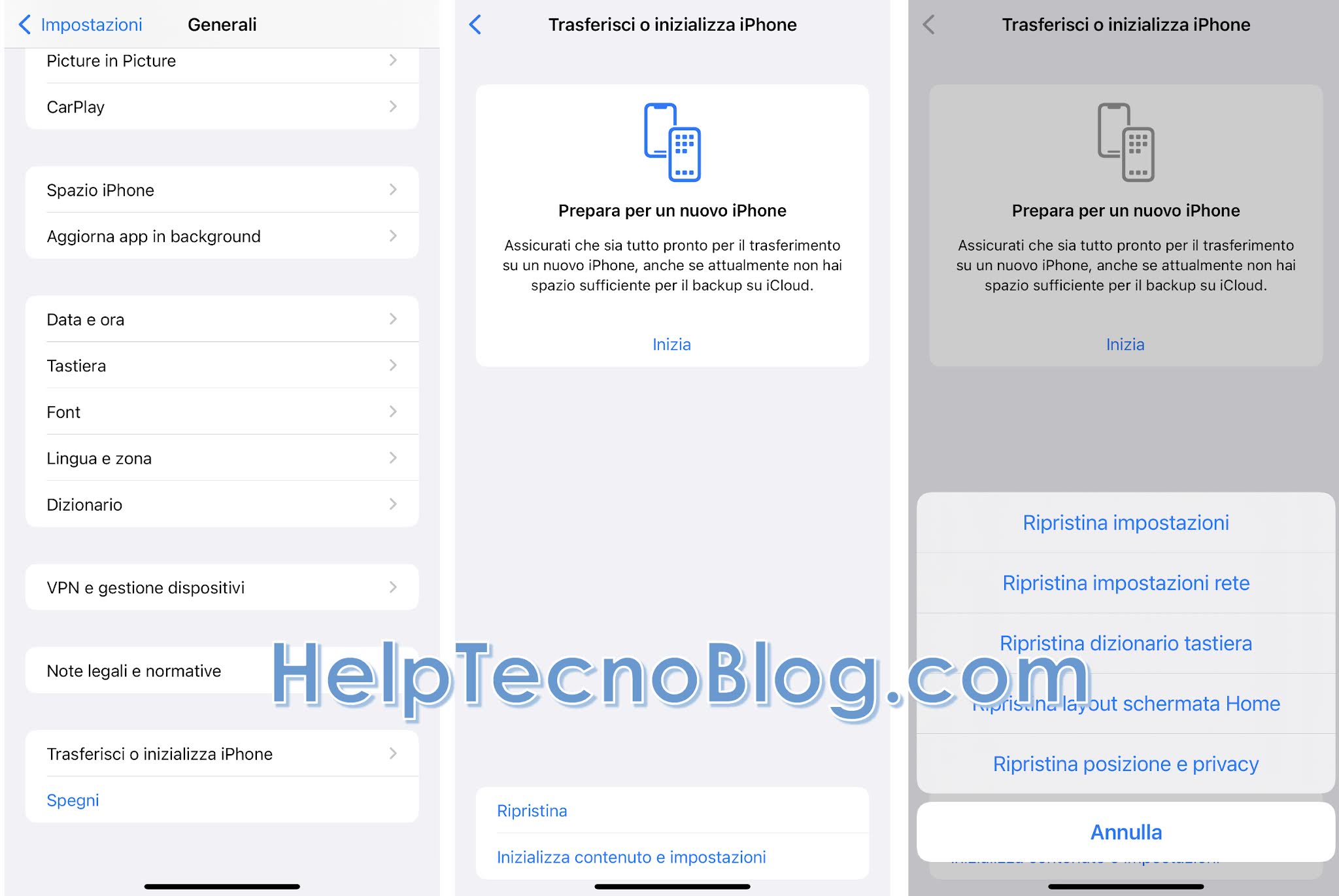 Come ripristinare le impostazioni di rete su iPhone con iOS15