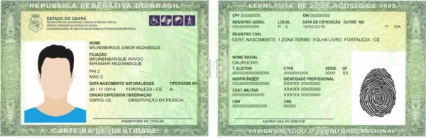 Estado de São Paulo passa a emitir novo modelo de RG a partir desta terça