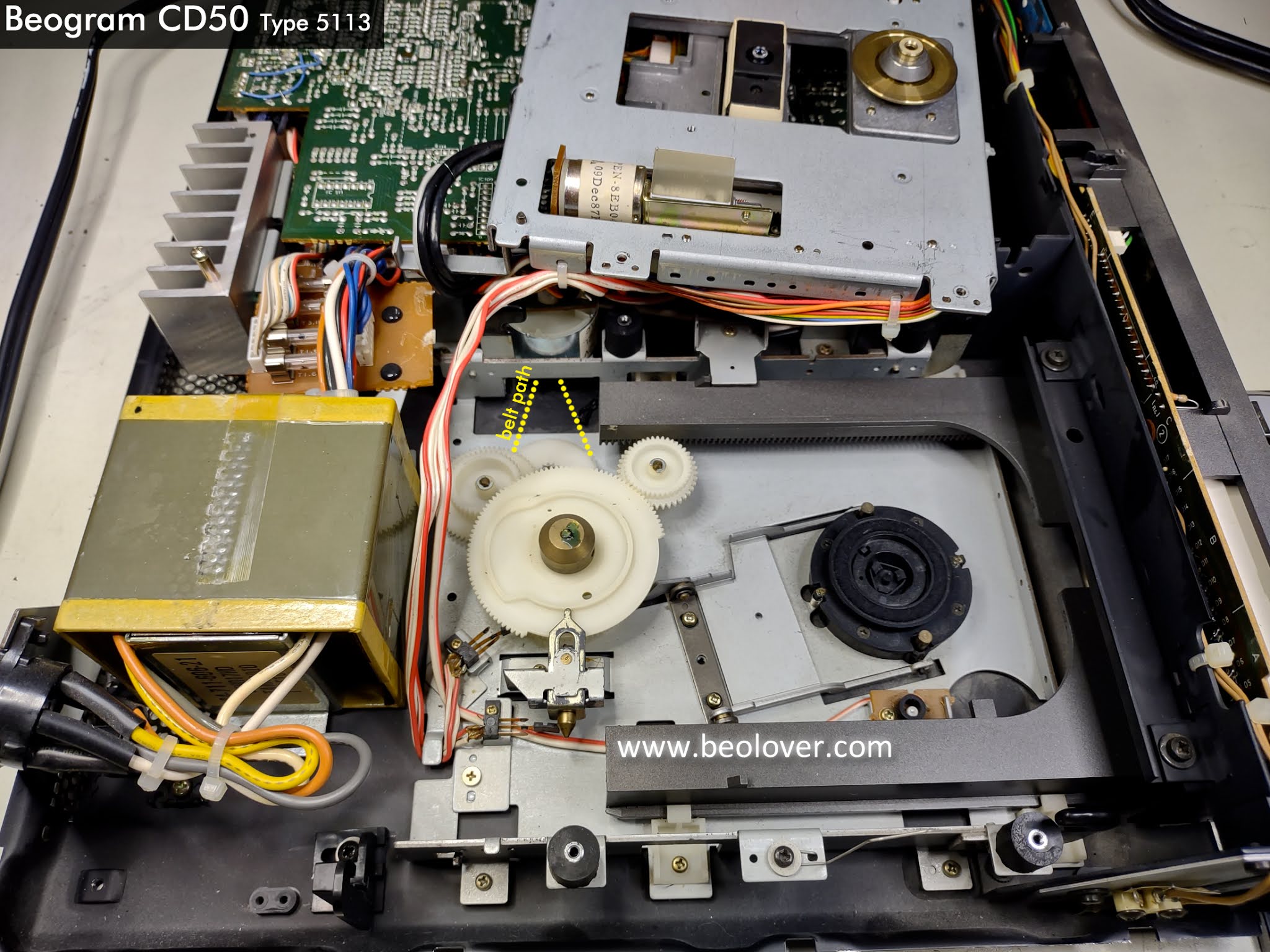 beolover: Beogram CD50 From North Carolina: Changing the CD tray belt