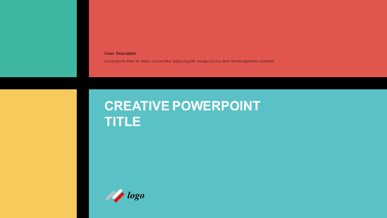 Black Bar Cross PowerPoint Templates - PowerPoint Free