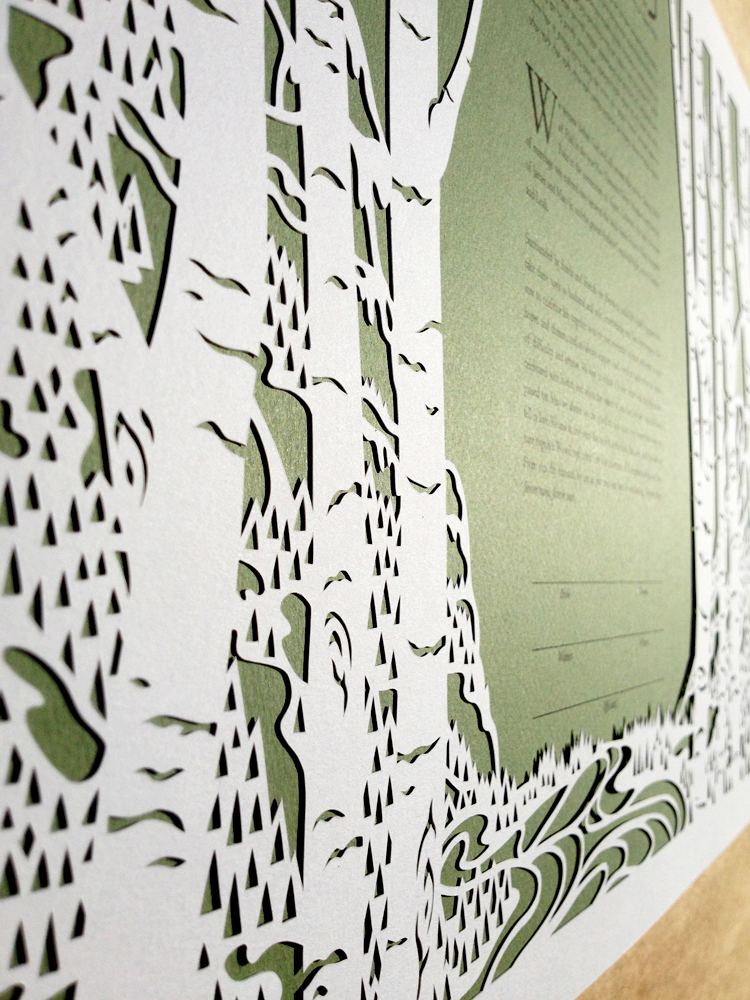 in the shop | Lake View Forest | Woodland Papercuts