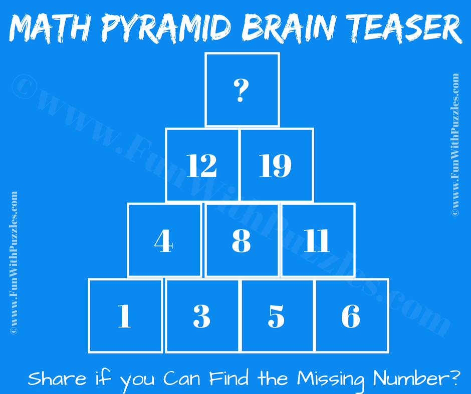 Easy Pyramid Math Puzzle: Find the Missing Number!