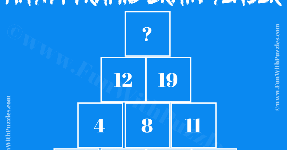 Easy Pyramid Math Puzzle: Find the Missing Number!