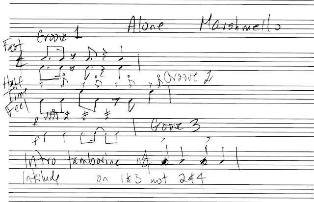 Drum transcriptions: Alone Marshmello