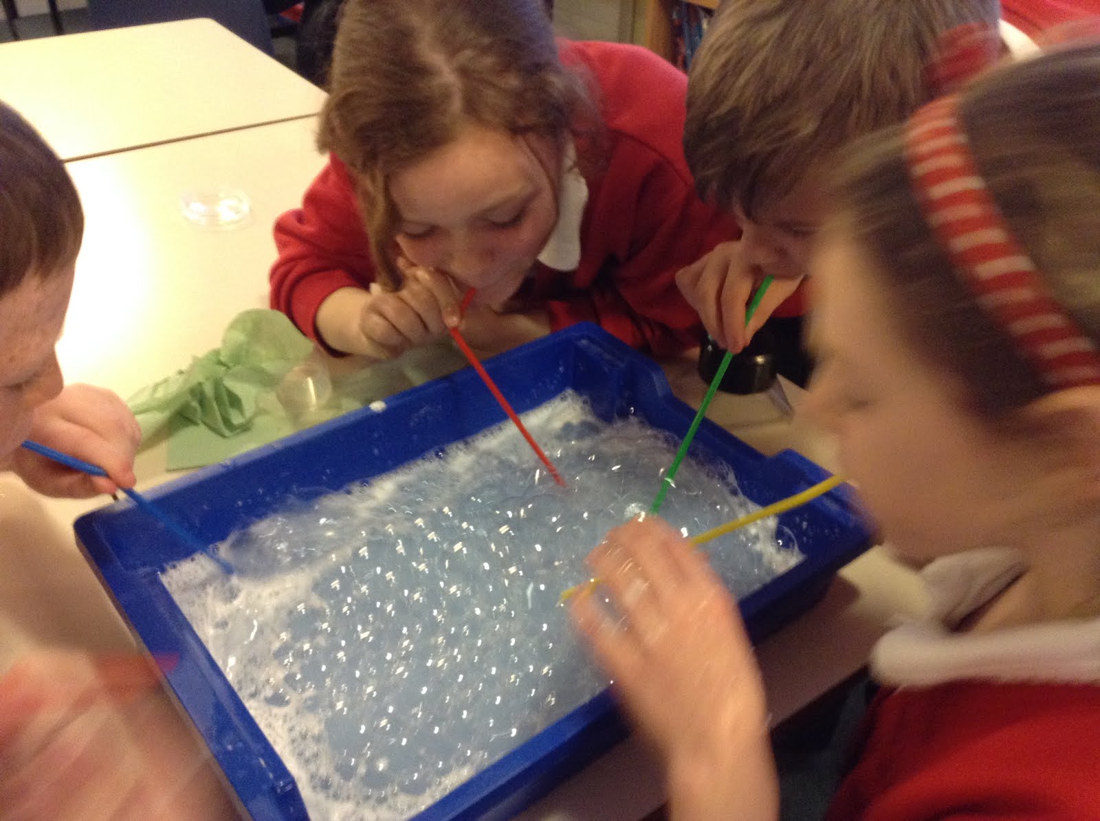 SPS Year 5: Science - foam experiments
