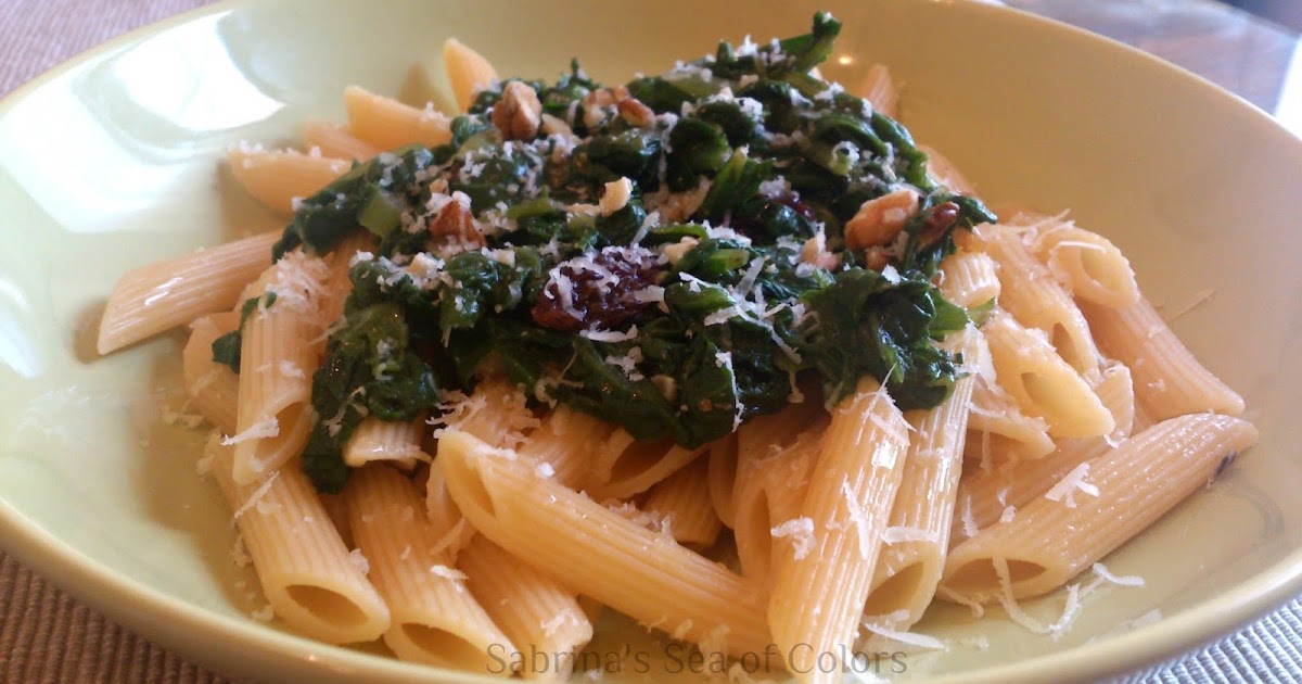 Macarrones con acelgas - Sabrina´s Sea of Colors
