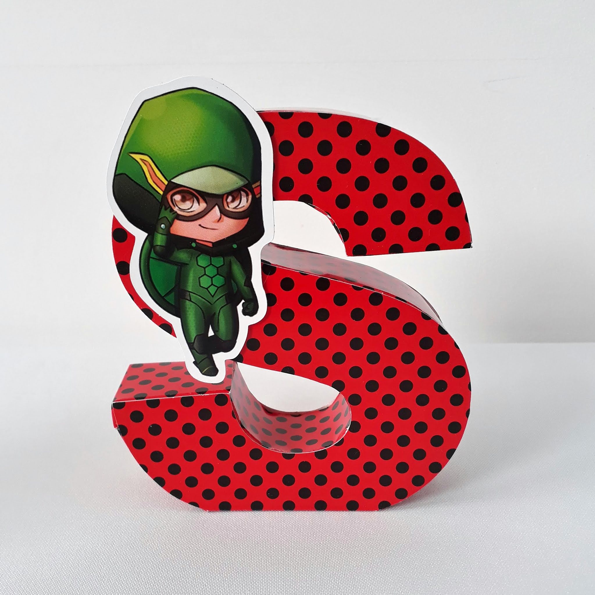 MinimandySign: Ladybug - Letras de papel en 3d