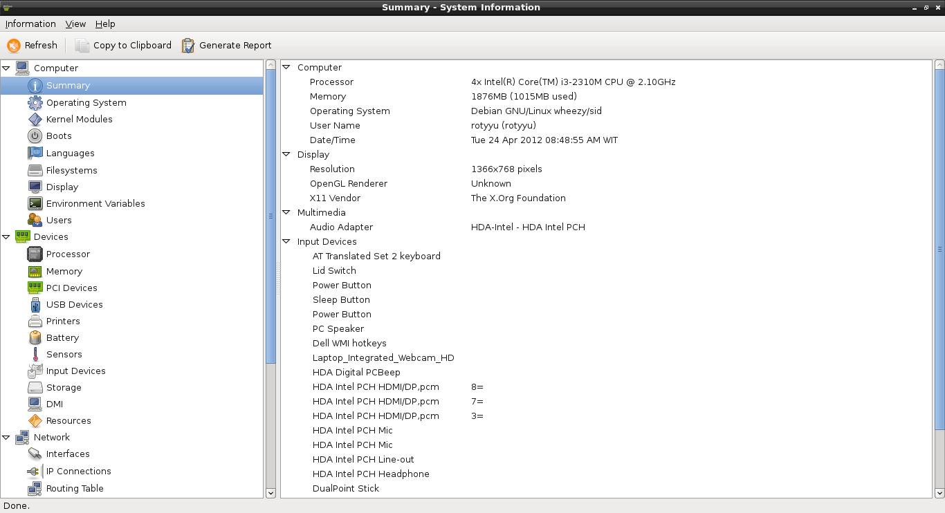 Hardwarecpu Benchmark Di Linux Menggunakan Hardinfo