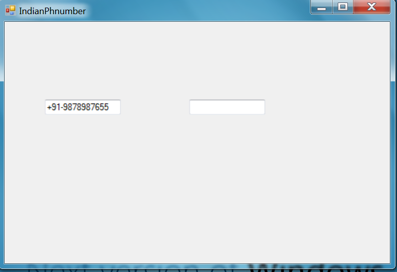 How to Validate the TextBox with Indian Phonenumber Format - RealTime ... How to Validate the TextBox with Indian Phonenumber Format - RealTime ...