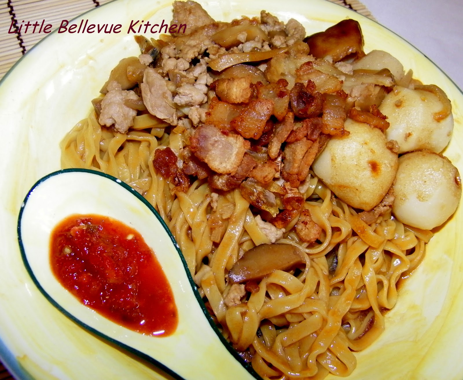 Little Bellevue Kitchen: Bah Chor Mee (Minced meat noodles)