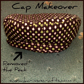 Karima's Crafts: Cap Makeover Tutorial
