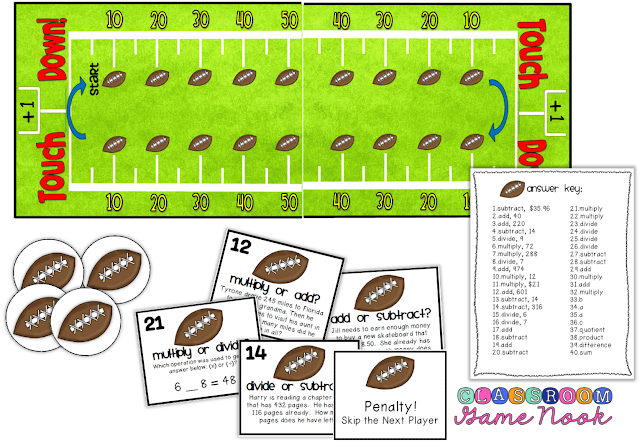 The Classroom Game Nook: Are You Ready For Some Football {Games}?