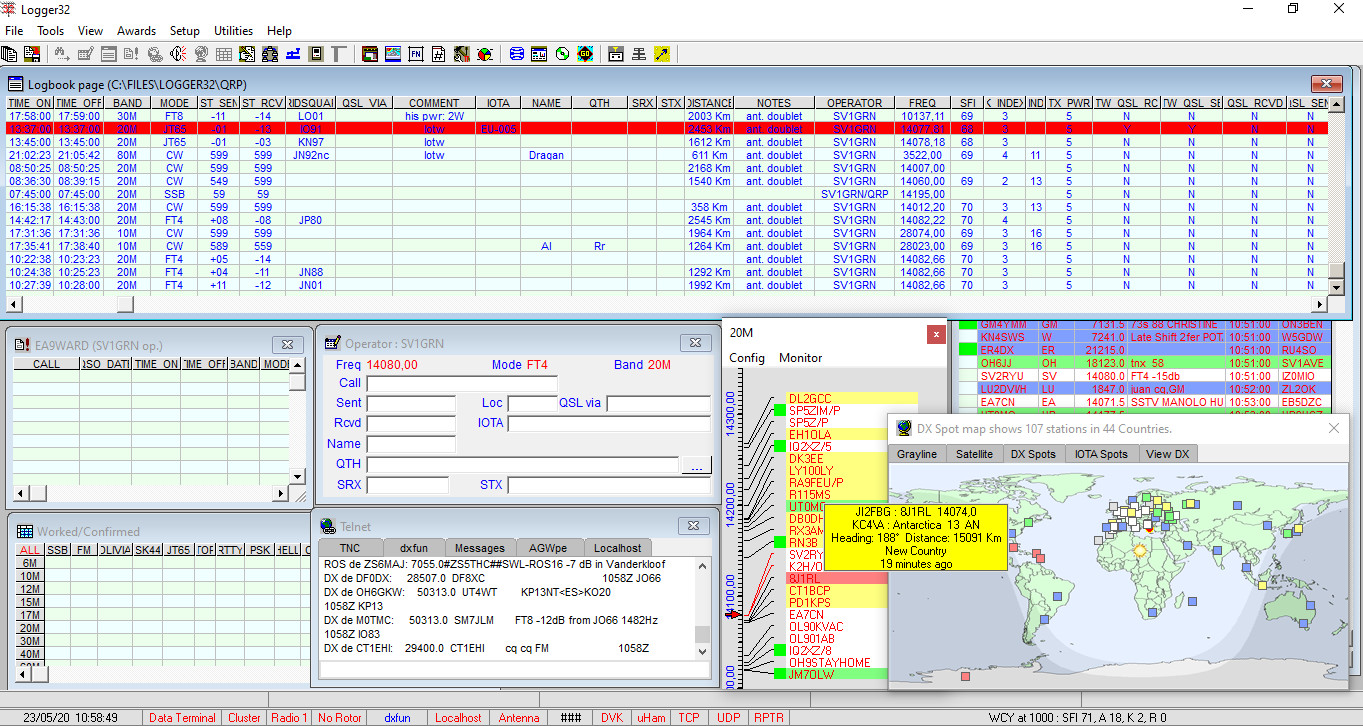 SV1GRN: Κάρτα από DX
