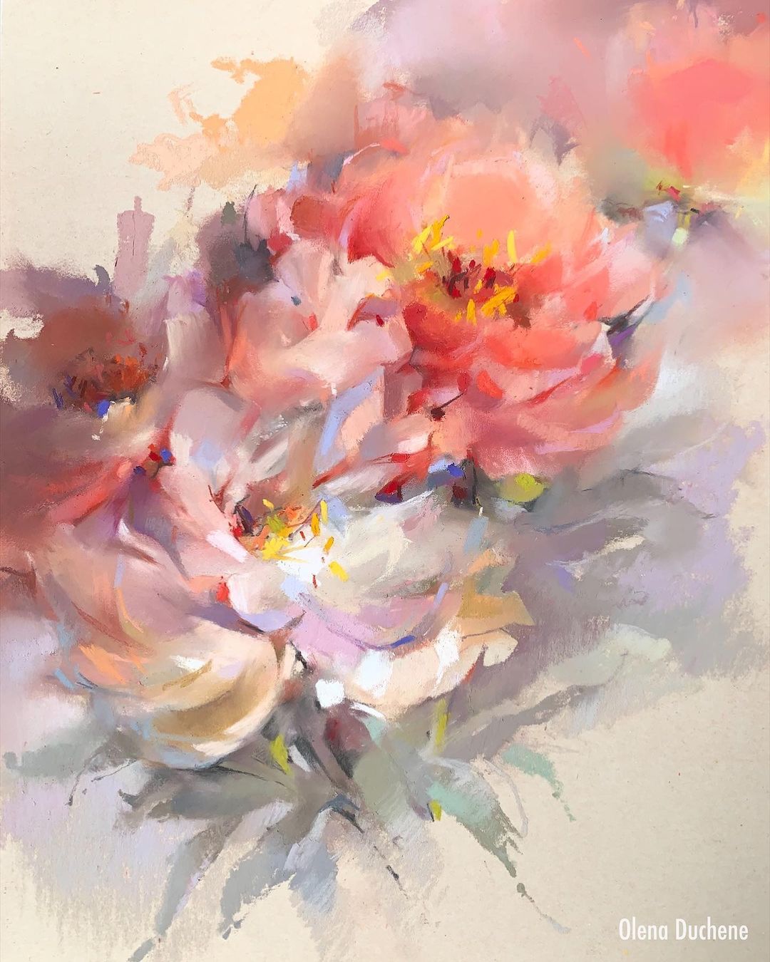 Olena Duchene / Елена Дюшан | Watercolor flowers painter | Tutt'Art@